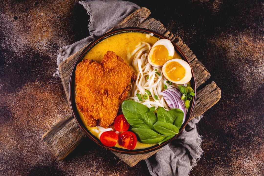 Рамен с желтым карри