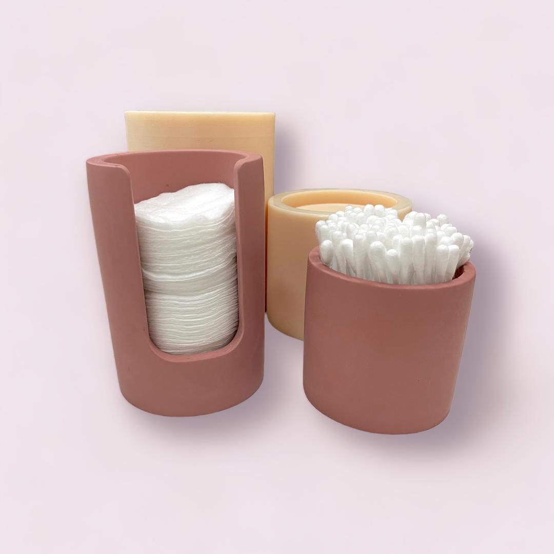 Набор силиконовых форм "Диспенсер для ватных дисков и стакан для ватных ...