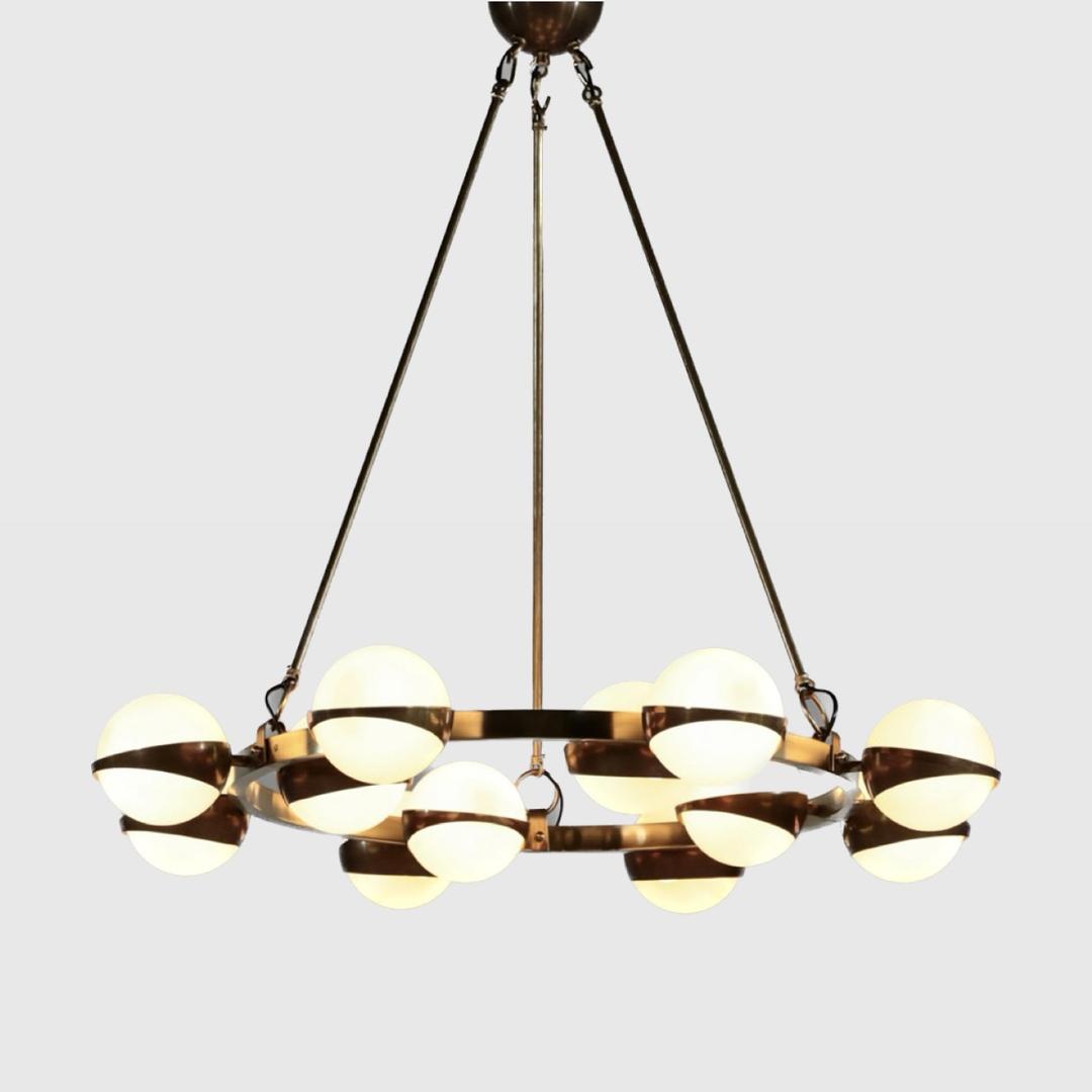 Люстра из латуни